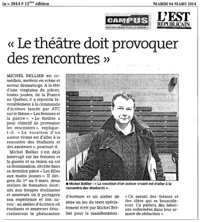 BELLIER Michel | Synapsis